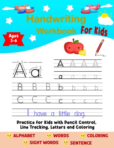 Handwriting workbook for kids: Handwriting Practice Workbook for ...