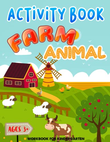 Activity Farm Coloring Book: A Fantastic Book With Activities And Brain ...
