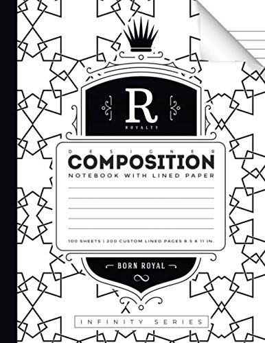 Royalty: Designer Composition Notebook with Lined Paper: 100 Sheets ...