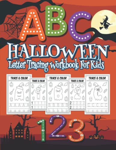 Halloween ABC Letter Tracing Workbook for Kids: A Spooky Preschool Pre ...