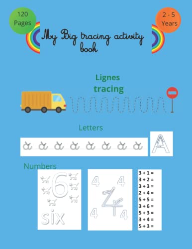 My Big Tracing Activity book: Pencil Control. Lines, Letters &Numbers ...