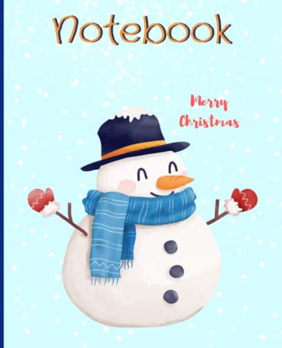 Composition Notebook: Cute Snow Man | Wide Ruled Notebook | Composition ...