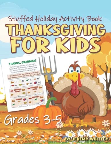 Thanksgiving for Kids: Stuffed Holiday Activity Book for Older Kids ...