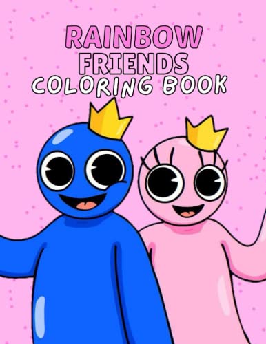 Rainbow Friends Coloring Book: Perfect Halloween Gift with +60 Design ...