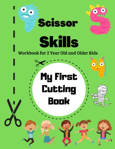 my first cutting book scissor skills workbook for 2 year ol: Scissor ...