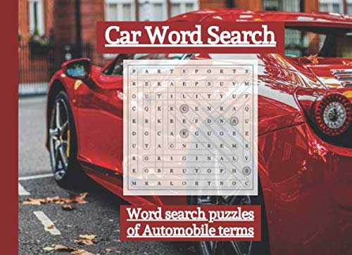 Car Word Search: Activity puzzle book for car lovers and automobile ...