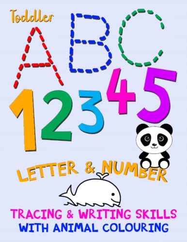 Toddler ABC 12345 Letter And Number Tracing & Writing Skills With ...