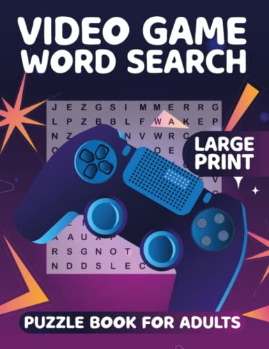 Video Game Word Search Puzzle Book For Adults: Gaming Word Wordsearches ...