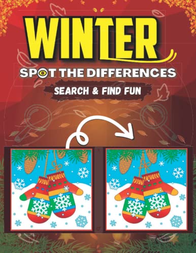 Winter Spot the Differences Search & Find Fun: Activity Book Featuring ...