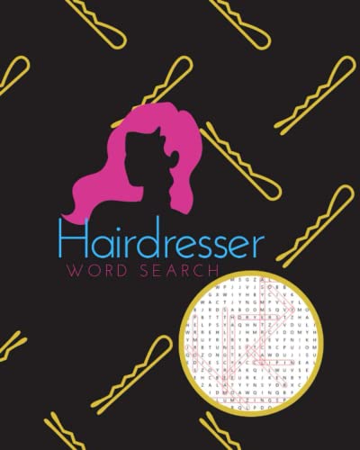 Hairdresser Word Search Puzzles: Hair Stylist Themed Word Search Book ...