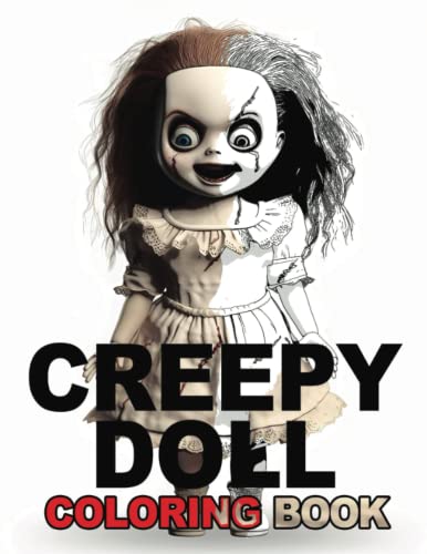 Creepy Doll Coloring Book: 30 Intricate Horror Illustrations of Scary ...