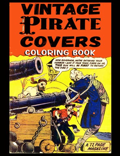Vintage Pirate Covers - Coloring Book: 34 Awesome Vintage and Retro ...