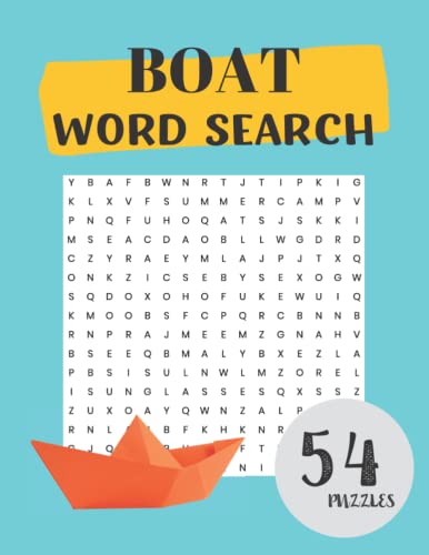 Boat Word Search: 54 Puzzles With Answers by Brain Tickling | Goodreads