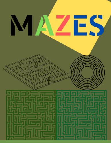 MAZES: Hard Mazes: - Easy to Hard Very Hard Maze Puzzle Book for Adults ...