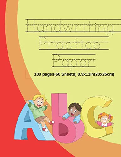 Handwriting Practice Paper: : Blank Lined Notebook For Kids from ...