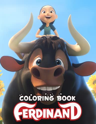 Ferdinand Coloring Book: Illustrations The Complete A Beautiful Bull ...