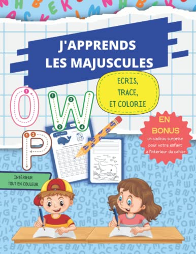 J'apprends les majuscules: Ecris, trace et colorie l'alphabet en ...