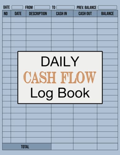 Daily Cash Flow Log Book: Petty Cash Large Ledger Book | Daily ...