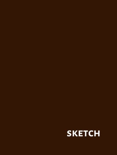 Brown Sketchbook: Simple brown cover sketchbook (8.25"x11", 100 pages ...