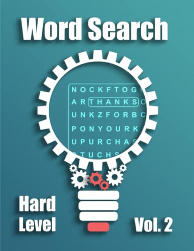 Word Search Hard Level (Vol. 2): Word Search Puzzle Book with Random ...