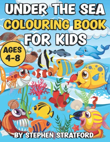 Under the Sea Activity Colouring and Painting Book for Children and ...