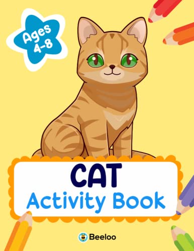 Cat Activity Book for Kids: Scan QR Codes for Solutions by Beeloo ...