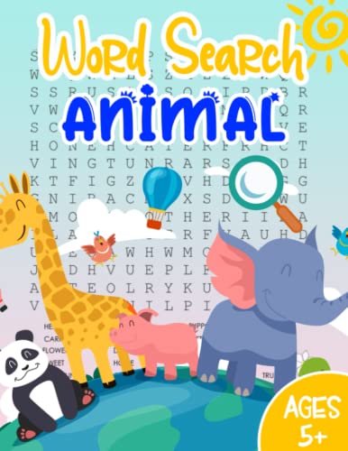 Animal Word Search Activity Book: A Fantastic Book With Appealing ...