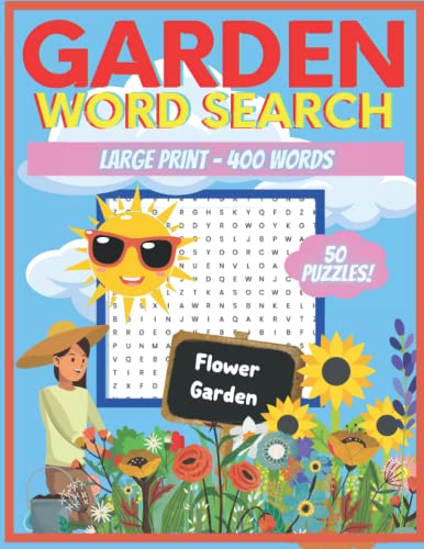 Garden Word Search: Large Print Word Search Garden Puzzles for Seniors ...