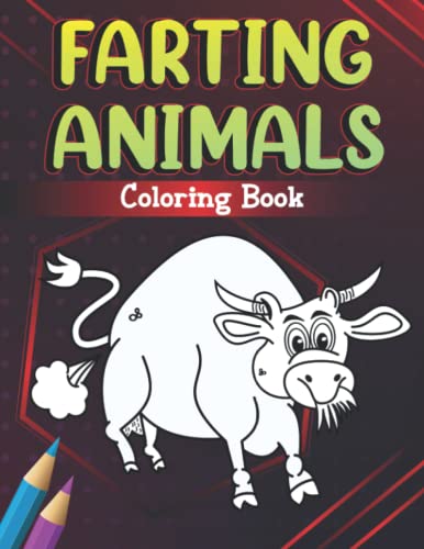 Farting Animals Coloring Book: Happy animals Farting coloring pages for ...