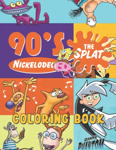 90s Coloring Book: Contains All Relieving The A Colouring Splat ...
