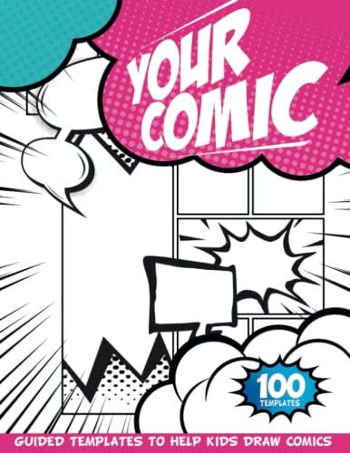 Blank Comic Book Pages: Comic Girl Sketch Book | 5 Year Old Activities ...