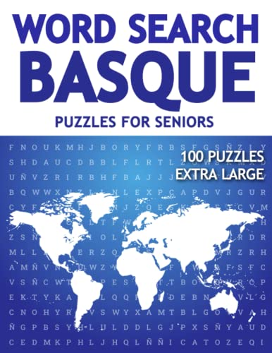 BASQUE WORD SEARCH PUZZLES FOR SENIORS: Study Activity Workbook for ...