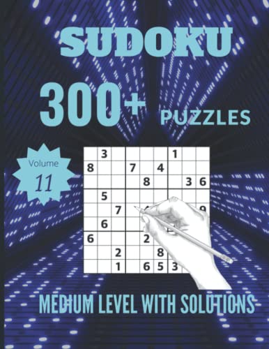 Sudoku 300+ Puzzles for Adults: A Book With More Than 300 Medium Sudoku ...