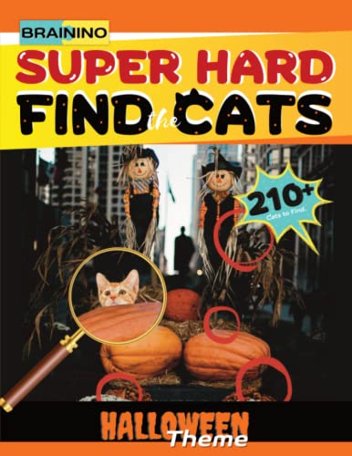 BRAININO - Find The Cat Challenge Book: Super Hard Picture Puzzle Book ...