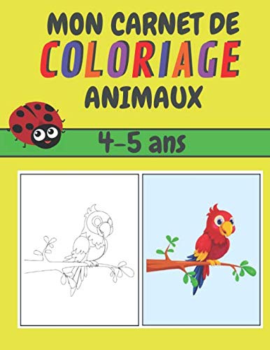 Mon carnet de coloriage - animaux: 30 animaux à colorier de grande ...
