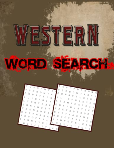 Western word search for funny adults:puzzle book, Western word find ...