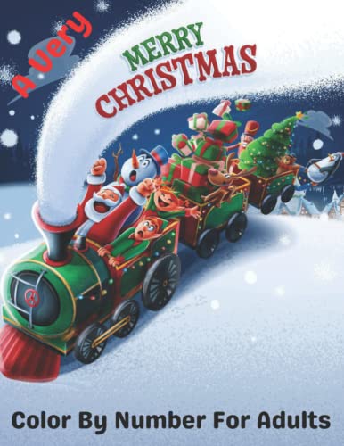 A Very Merry Christmas Color By Number For Adults: Simple and Easy ...