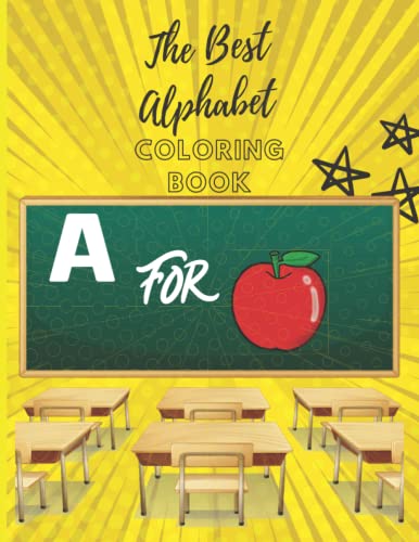 Alphabet Coloring Book: Alphabet coloring book for kids age 2-6 ...