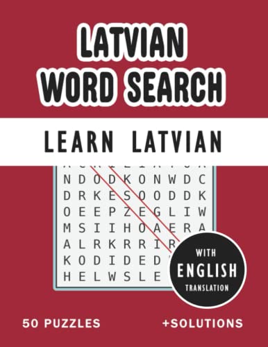 Learn Latvian with Word Search Puzzles: Learn Latvian words, Learn ...