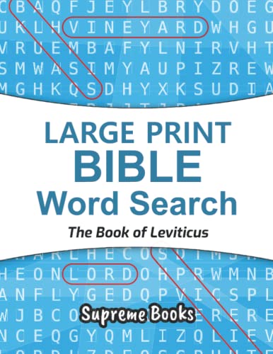 The Book of Leviticus: 150 Large Print Wordfind Puzzles about ...