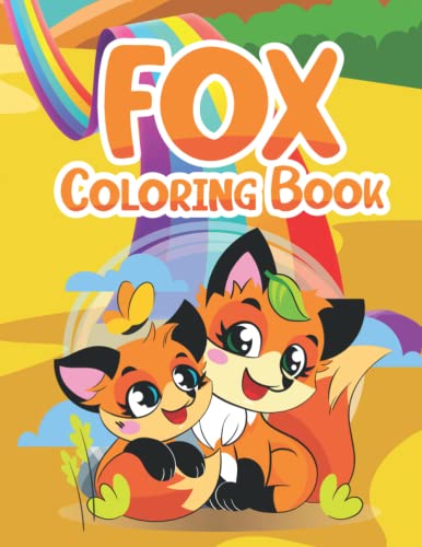 Fox Coloring Book: A cute fox Coloring Book of 50 coloring page for ...