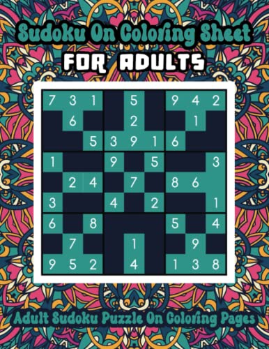 Sudoku on Coloring Sheet for Adults: An Activity Puzzle Book from Easy ...
