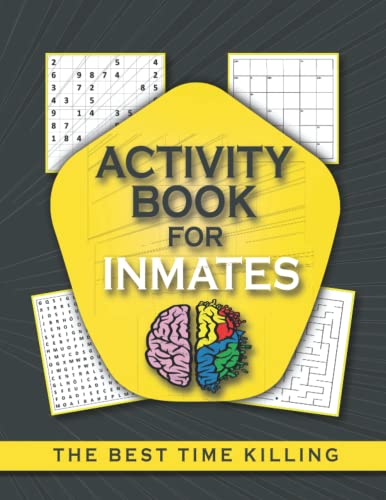Activity Book For Inmates In Prison Or Jail: Best Motivational Gift For ...