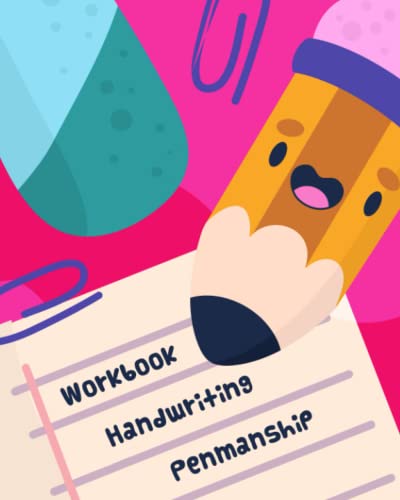 Handwriting Penmanship Workbook: Penmanship Practice Paper Workbook and ...