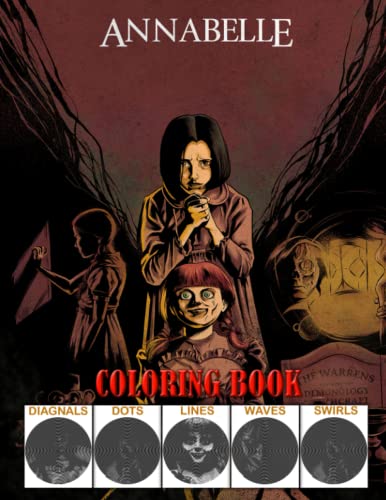 Annabelle Dots Lines Waves Swirls Diagonals Coloring Book: A Fun Gift ...