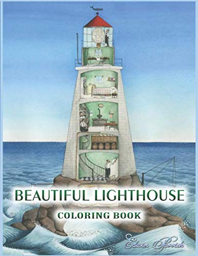 Lighthouse Coloring Book: 40 Lighthouse Designs in a Variety of Styles ...