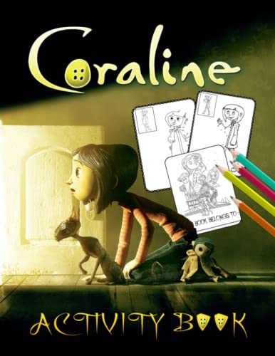 Coraline Activity Book: Premium Everything Dot To Find Shadow ...