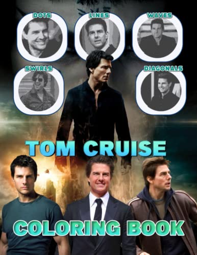 Tom Dots Lines Waves Swirls Diagonals Coloring Book: Perfectly Portable ...