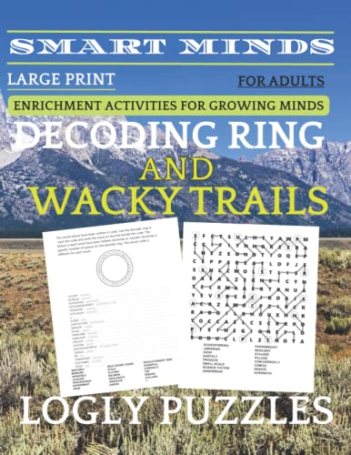 Smart Minds - Decoding Ring And Wacky Trails Puzzles Book For Adults ...