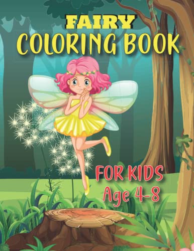 Fairy Coloring Book For Kids Age 4-8: Tales Of Little Fairies In This ...
